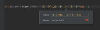 Validate Regex in IntelliJ IDEA